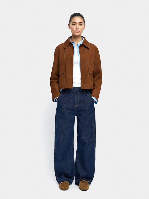 STRAIGHT DENIM TROUSERS