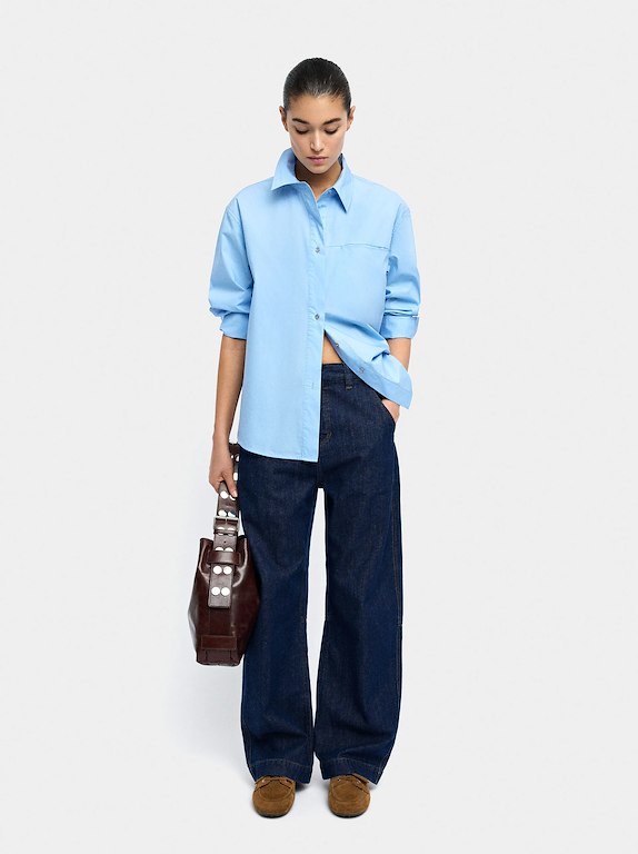 LONG-SLEEVE SHIRT WITH 100% COTTON