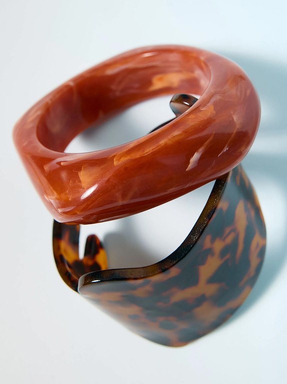 MAXI SQUARE BRACELET WITH STONE EFFECT