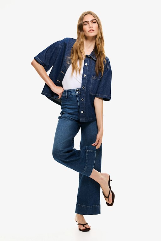 Wide High Jeans