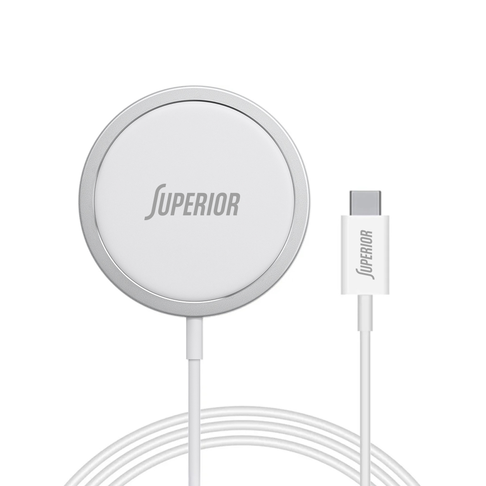 Bezicni punjac Magsafe Superior SU-0207 15W sa Type C kablom beli (MS)