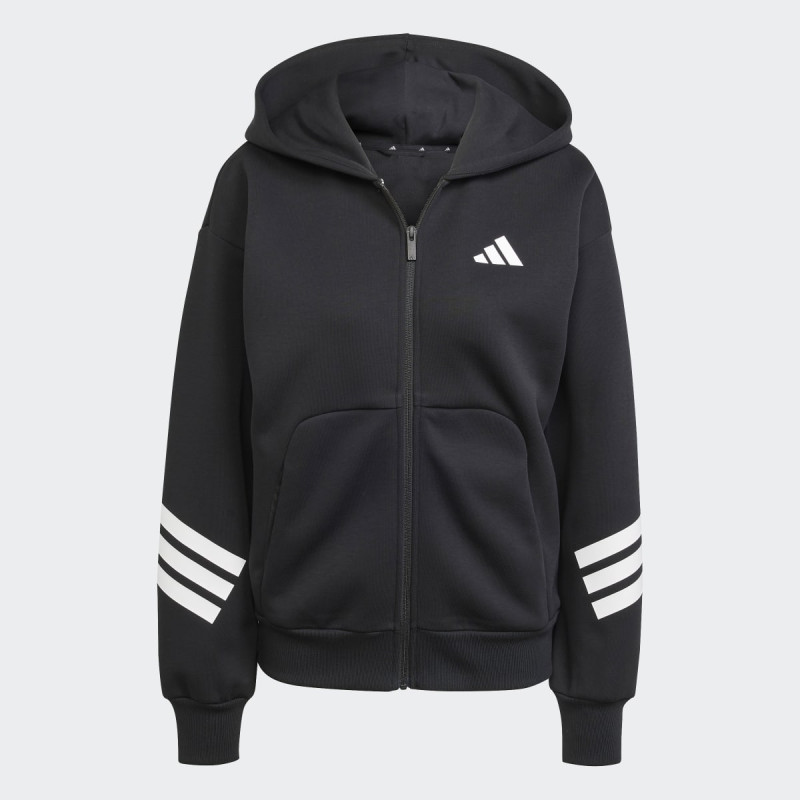 DUKS ADIDAS FUTURE ICONS 3-STRIPES FULL-ZIP HOODIE W