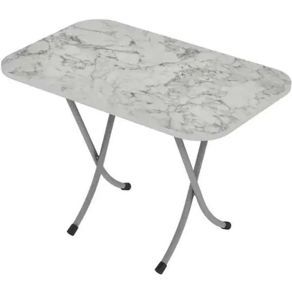 Alesta AL10042BM sto sklopivi piknik tekstura beli mermer 50X80CM