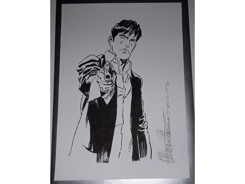 Crtez na hamer papiru 30 x 21,5 cm. - Dilan Dog