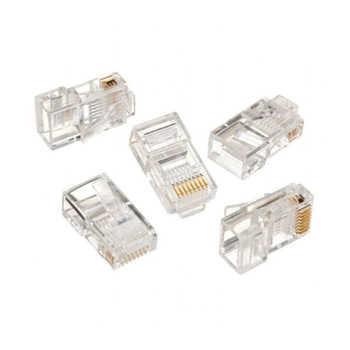 LC-8P8C-001/50 Modular plug RJ45 8P8C 30u CAT5 UTP gold plated, 50 u pakovanju / CENA PO PAKOVANJU