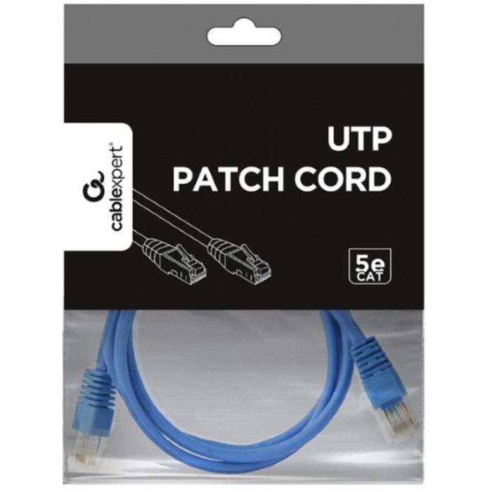 PP12-1M/B Gembird Mrezni kabl, CAT5e UTP Patch cord 1m blue