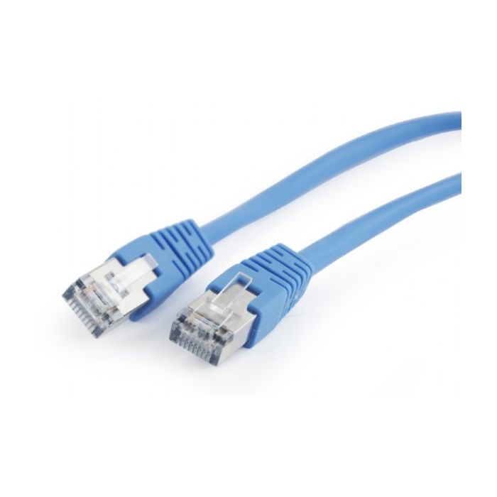 PP22-0.5M/B Gembird Mrezni kabl FTP Cat5e Patch cord, 0.5m blue