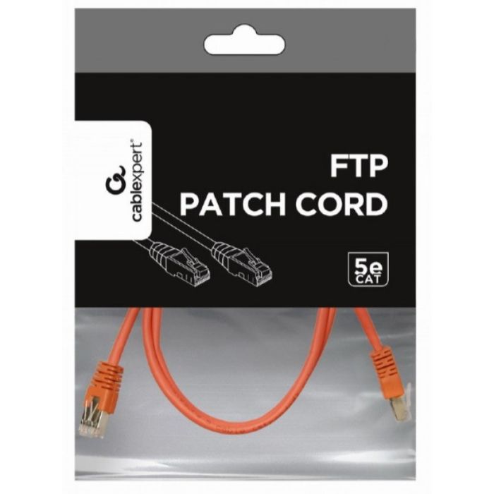 PP22-1M/R Gembird Mrezni kabl FTP Cat5e Patch cord, 1m red