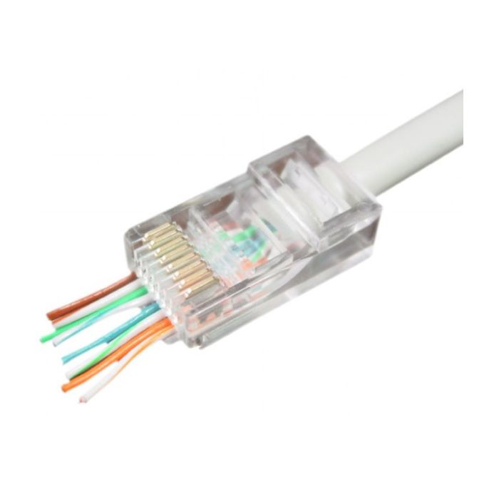 LC-PTU-01/50 Gembird Universal pass-through modular CAT5 UTP plug 8P8C, 50 u pak /CENA PO PAKOVANJU