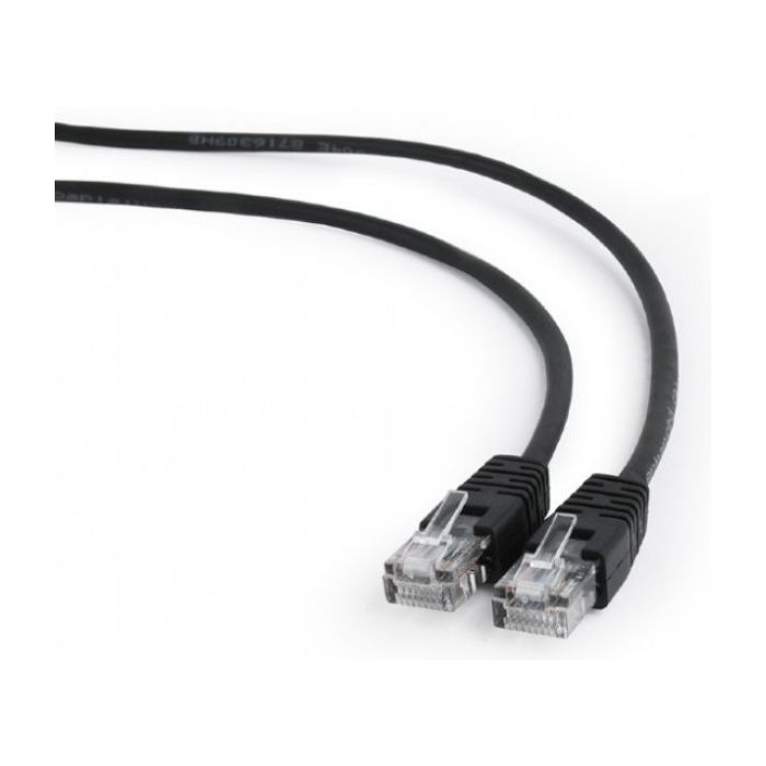 PP12-1M/BK Gembird mrezni kabl, CAT5e UTP Patch cord1m, black