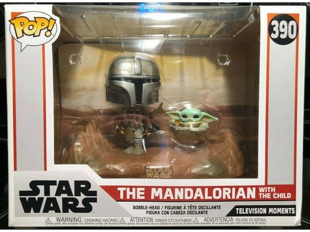 Mandalorian with the Child baby Yoda Star Wars POP!