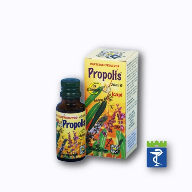 PROPOLIS KAPI SA EUKALIPTUSOM NANOM I ŽALFIJOM 20ML