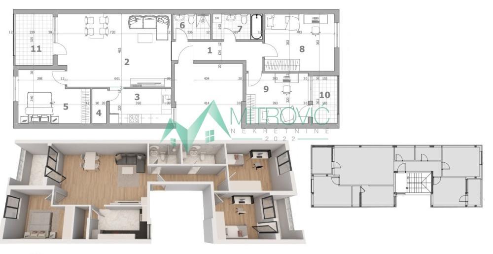 Četvorosoban stan na prodaju, 104m2, 200.120€
