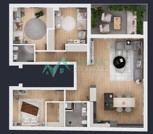 Četvorosoban stan na prodaju, 112m2, 317.240€