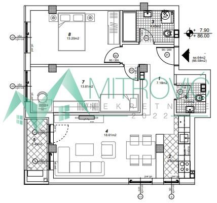 Trosoban stan na prodaju, 67m2, 168.015€