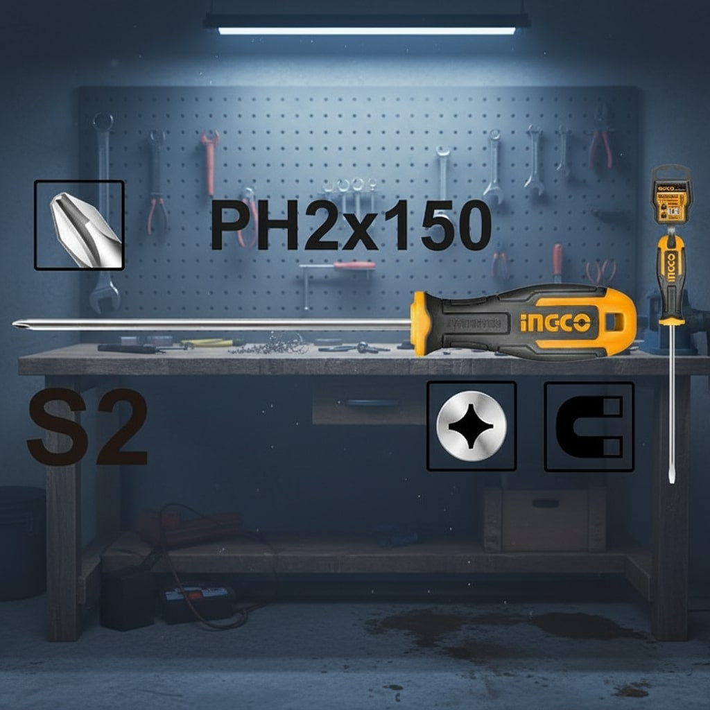 Ingco Odvijač Phillips PH 2x150mm HS68PH2150