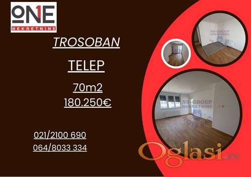 Trosoban,odlican,Telep