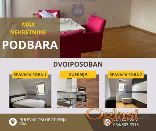 Odličan dvoiposoban stan na Podbari!