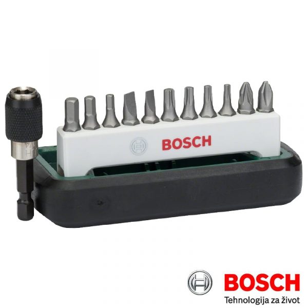 BOSCH® 12-delni set bitova odvrtača Standard, mešani (S, PH, PZ, HEX, T)