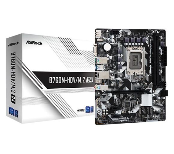 ASRock - MB s1700 ASRock B760M-HDV/M.2 D4 90-MXBL40-A0UAYZ