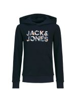 Jack & jones junior duks za decake sa kapuljacom jjebryan, crni