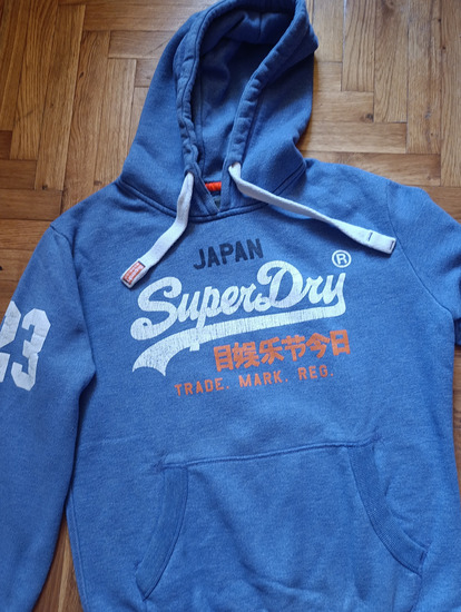 Superdry Original Hoodie, Retka Plavo/Lila Melange