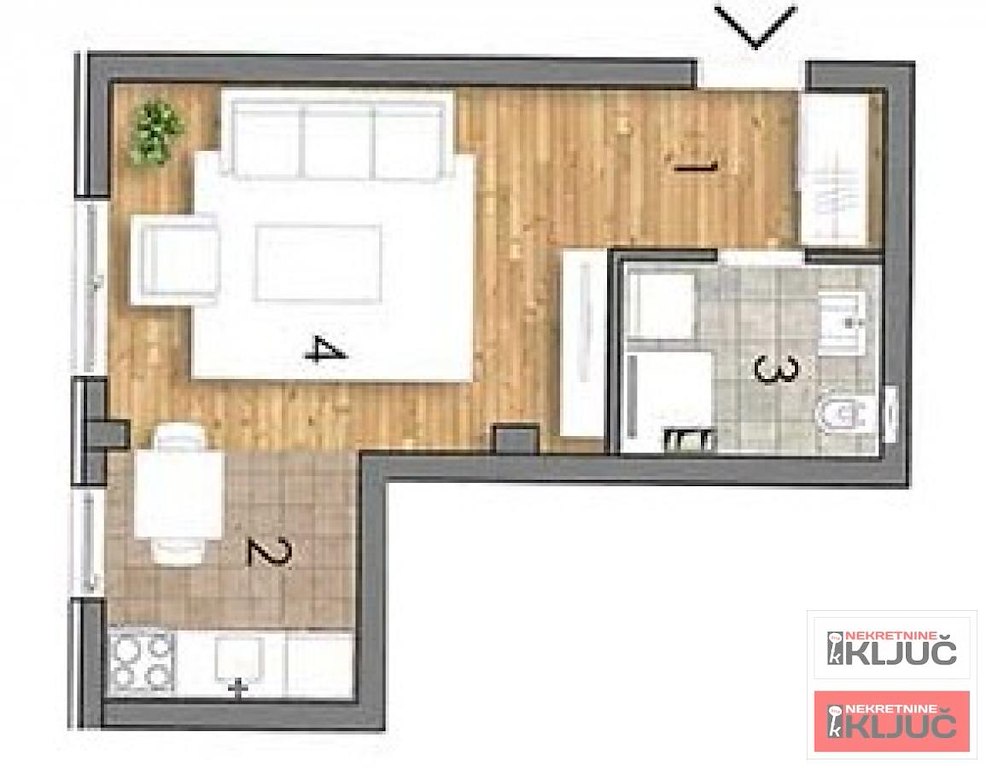 TELEP, 28m2, Garsonjera sa pdv, Izgradnja
