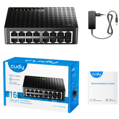 Cudy FS1016D 16-Port 10/100M Base-TX Port Switch