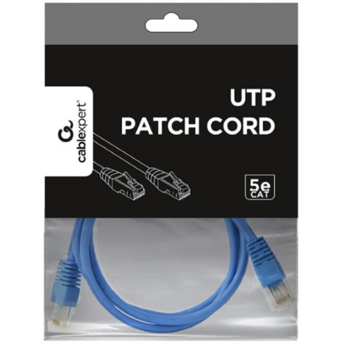 PP12-1M/B Gembird Mrezni kabl, CAT5e UTP Patch cord 1m blue