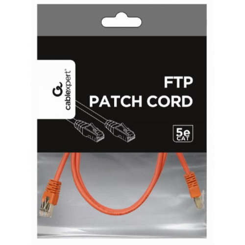 PP22-1M/R Gembird Mrezni kabl FTP Cat5e Patch cord, 1m red