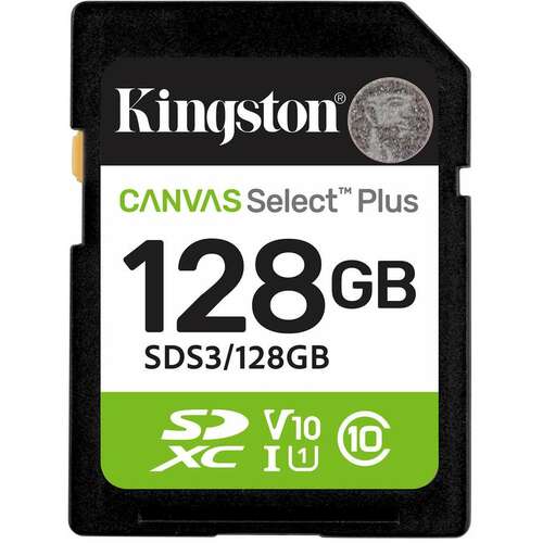 KINGSTON SD 128GB Kingston Canvas SelectPlus gen 3