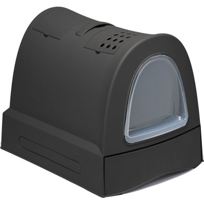 Imac Reciklirani Toalet za Mačke Zuma Crni 40x56x42,5cm