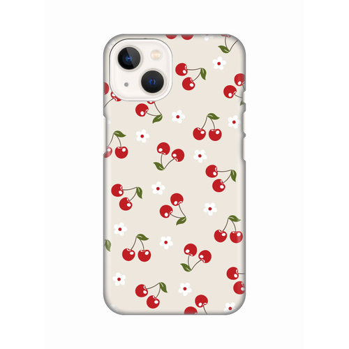 Torbica Silikonska Print za iPhone 13 6.1 Cherry and Flowers