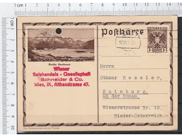 Postkarte Mondsee - Oberösterreich - 1935
