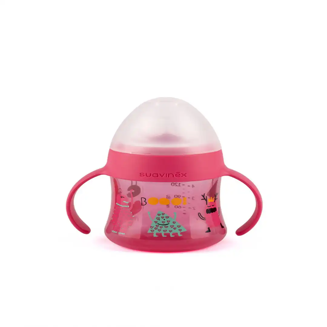 SUAVINEX FLAŠICA SA PISKOM ROZA 303613