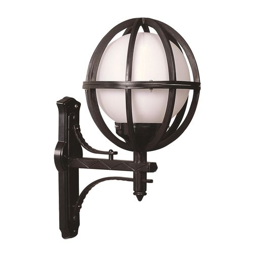 BAP-68080-BSY-M6-OP Black White Outdoor Wall Lamp