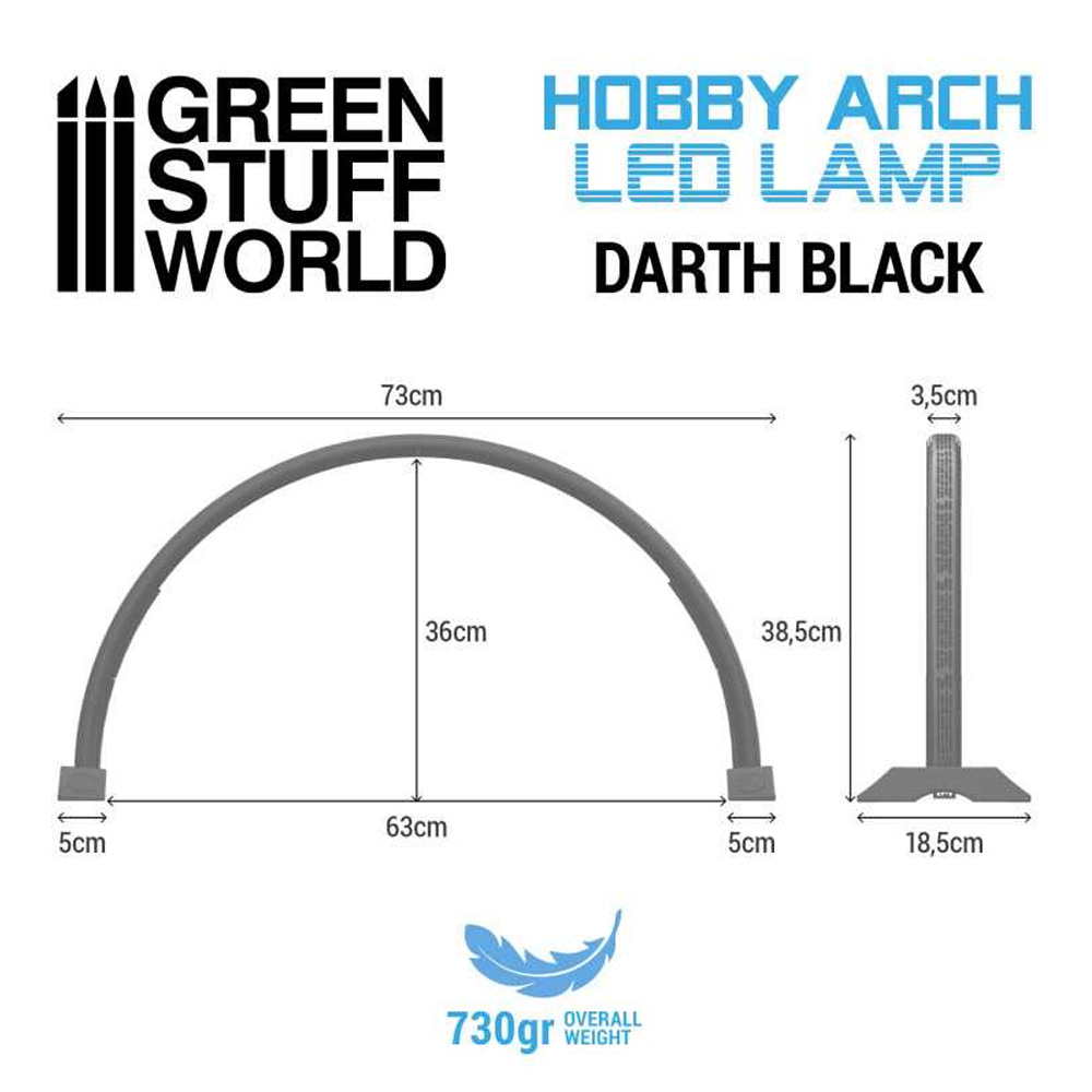 Hobby Arch LED Lamp - DARTH BLACK