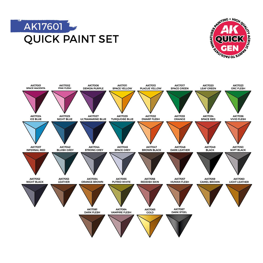 Quick Paint Set 36 Quick Gen paints