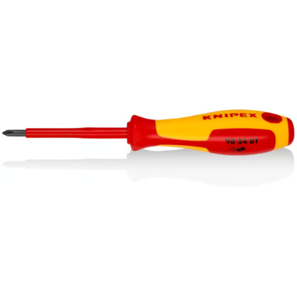 Knipex – Odvijač krstasti PH1, 1000V VDE izolovan, 187mm – 98 24 01