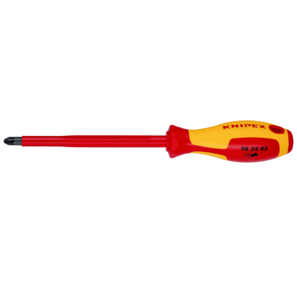 Knipex – Odvijač krstasti PZ3, 1000V, VDE izolovan – 98 25 03