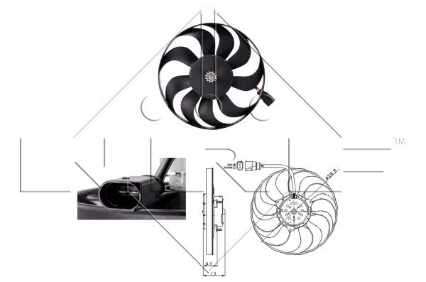 Ventilator hladnjaka NRF 47381