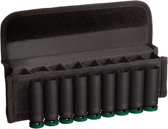Set kovanih nasadnih ključeva 10 - 19mm; duboki 77mm; 1/2"; 9 delova; Bosch PRO Impact Socket (2608003039)