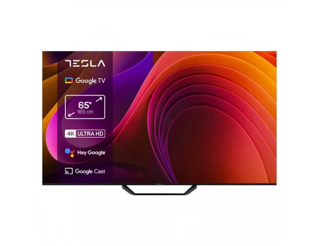 Tesla 65E655BUS Smart TV 65" D-LED 4K Ultra HD Google TV DVB-T2 crni