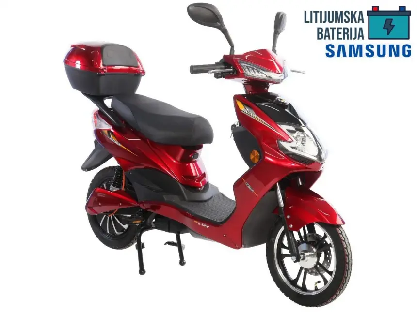Električni bicikl 16" DISCOVERY 250W 48V/20Ah LI-ion crvena