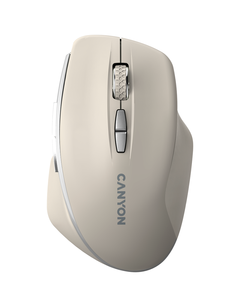CANYON mouse MW-21 BlueLED 7buttons Wireless Cosmic Latte