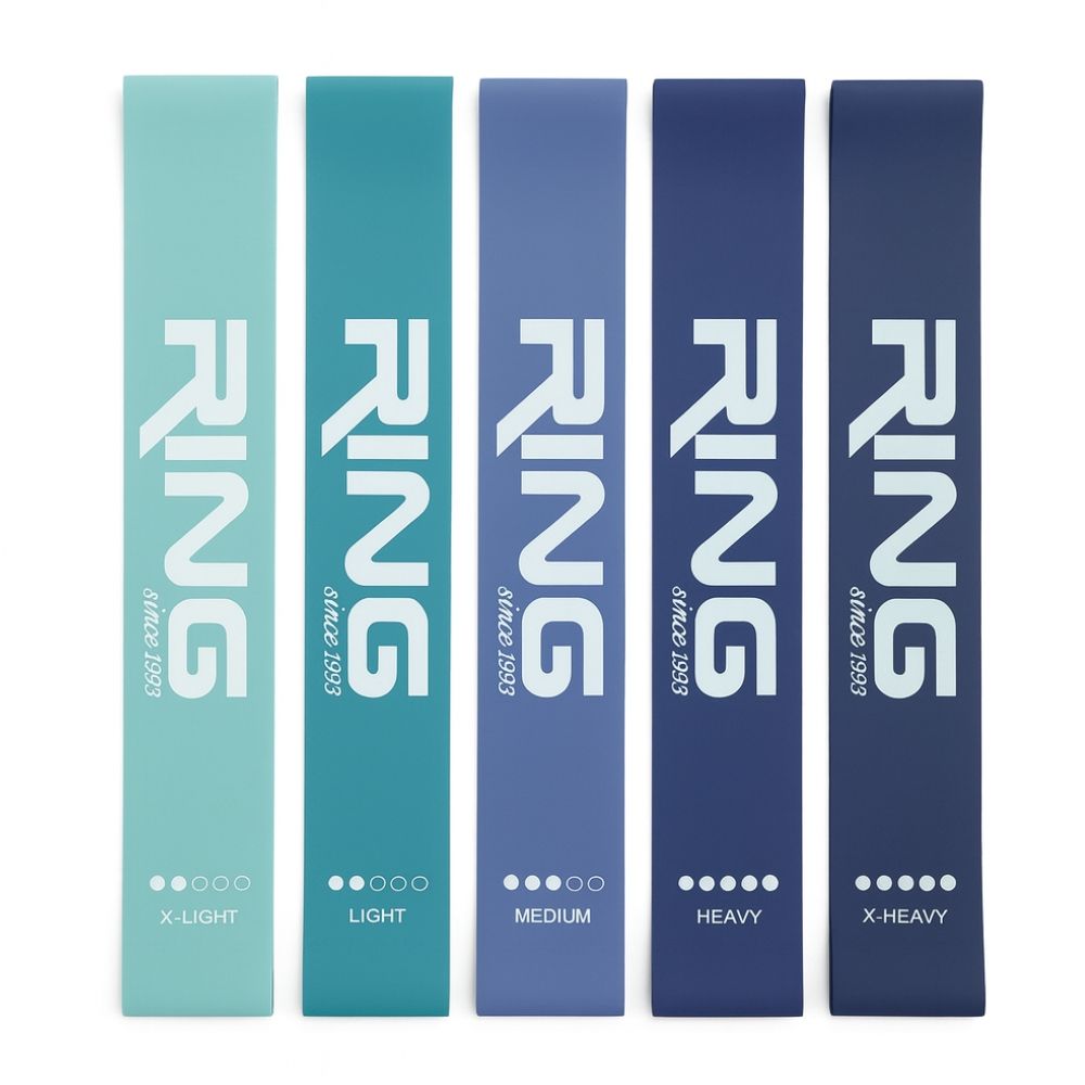 RING mini band set 5 blue (MINI BAND-SET 5 BLUE XL+L+M+H+XH)-RX MINI BAND SET 5 BLUE