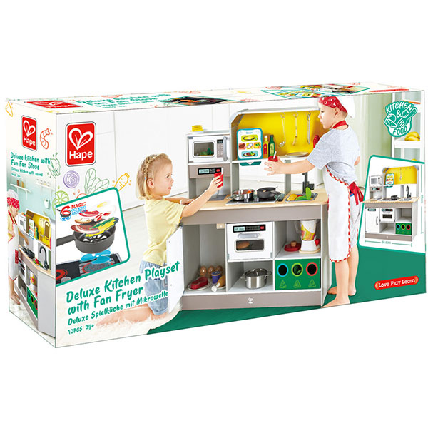Kuhinja set sa dodacima drvena Grand Kitchen Hape Toys 22003187