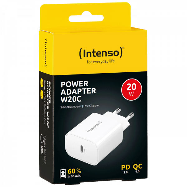 (Intenso) Punjač kućni, brzi, USB-C, 3A, 20W - Power Adapter W20C