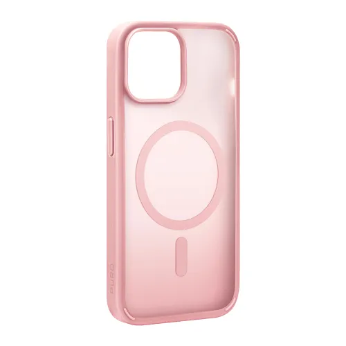 Futrola - maska PURO GRADIENT MAGSAFE za iPhone 15 (6.1) roze (MS)