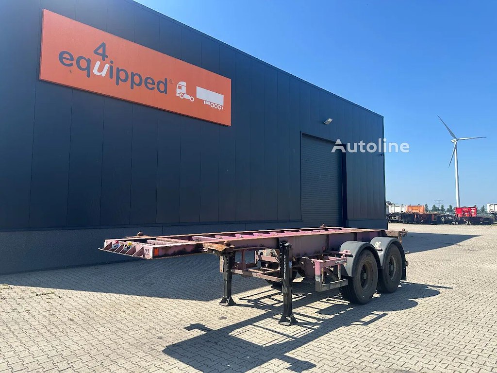 Flandria SPRING / BLATT / LAMES / BLAD, 20FT poluprikolica za prevoz kontejnera